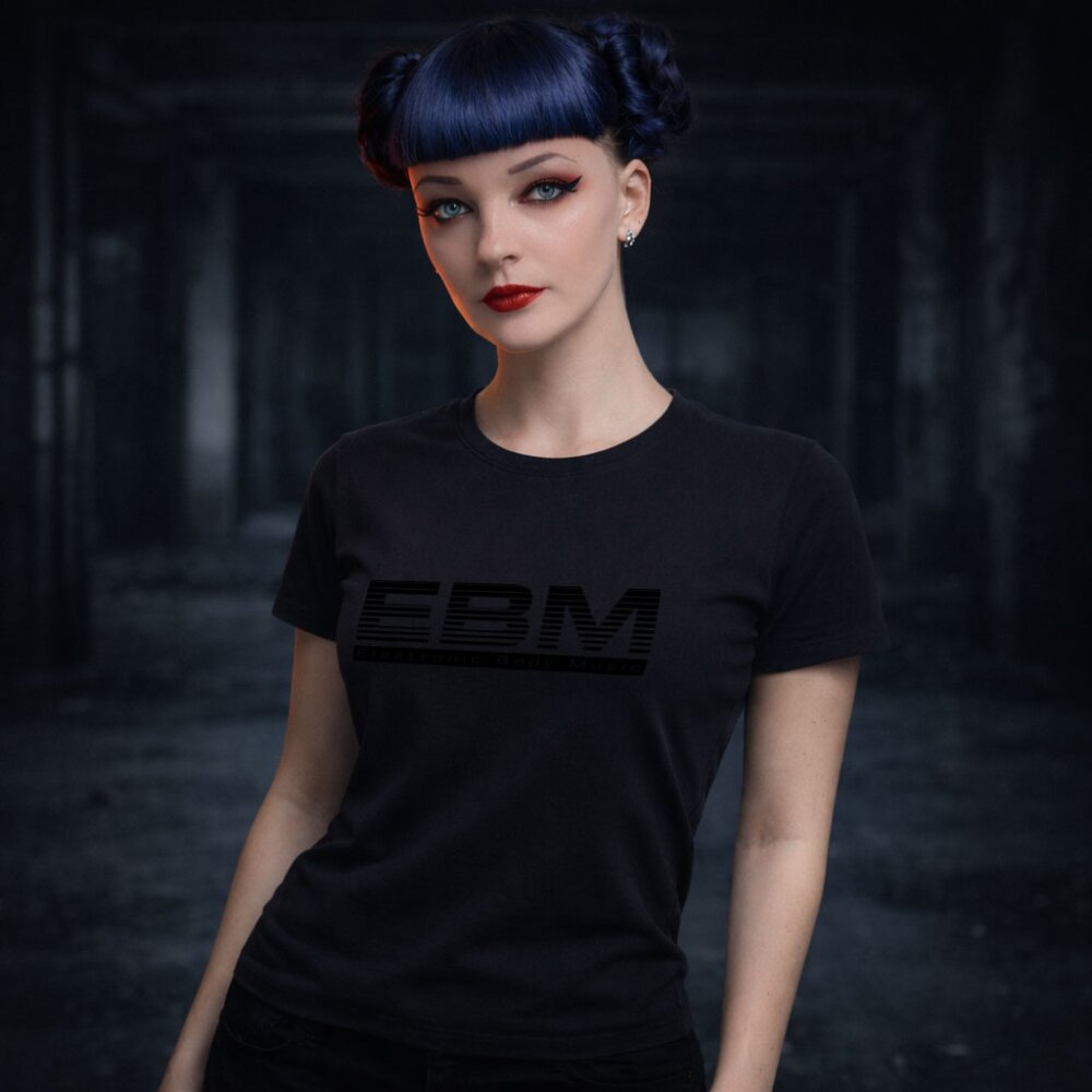 Girlie Ebm Lines Black On Black 1800